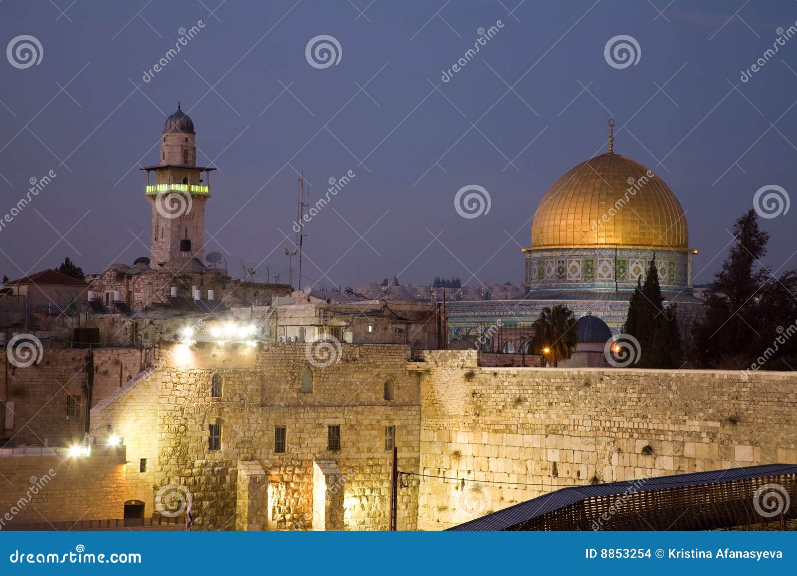 Israel - Dome of the Rock in Jerusalem Stock Photo - Image of landmark ...