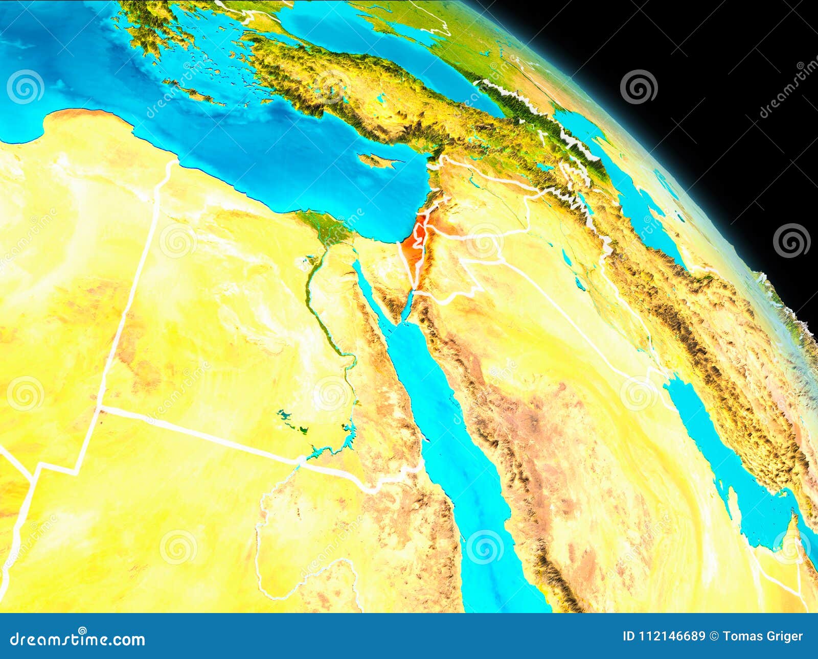 Israel en la tierra stock de ilustración. Ilustración de hebreo - 112146689
