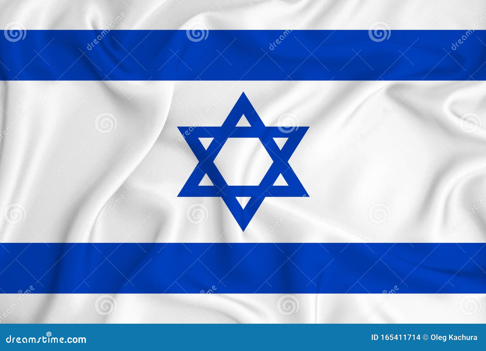 Israel Flag on the Background Texture. Concept for Designer Solutions ...