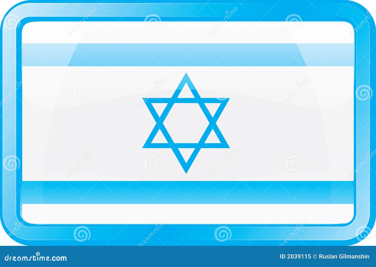 Israel Flag Icon stock vector. Illustration of patriotism - 2039115