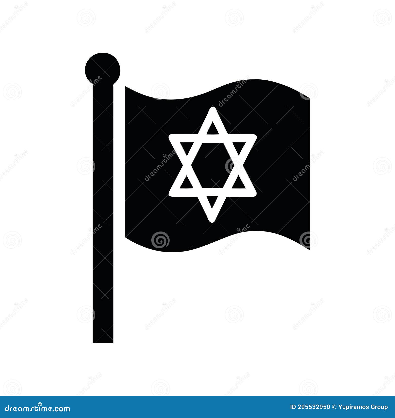 Israel Flag Icon Illustration Stock Vector - Illustration of official ...