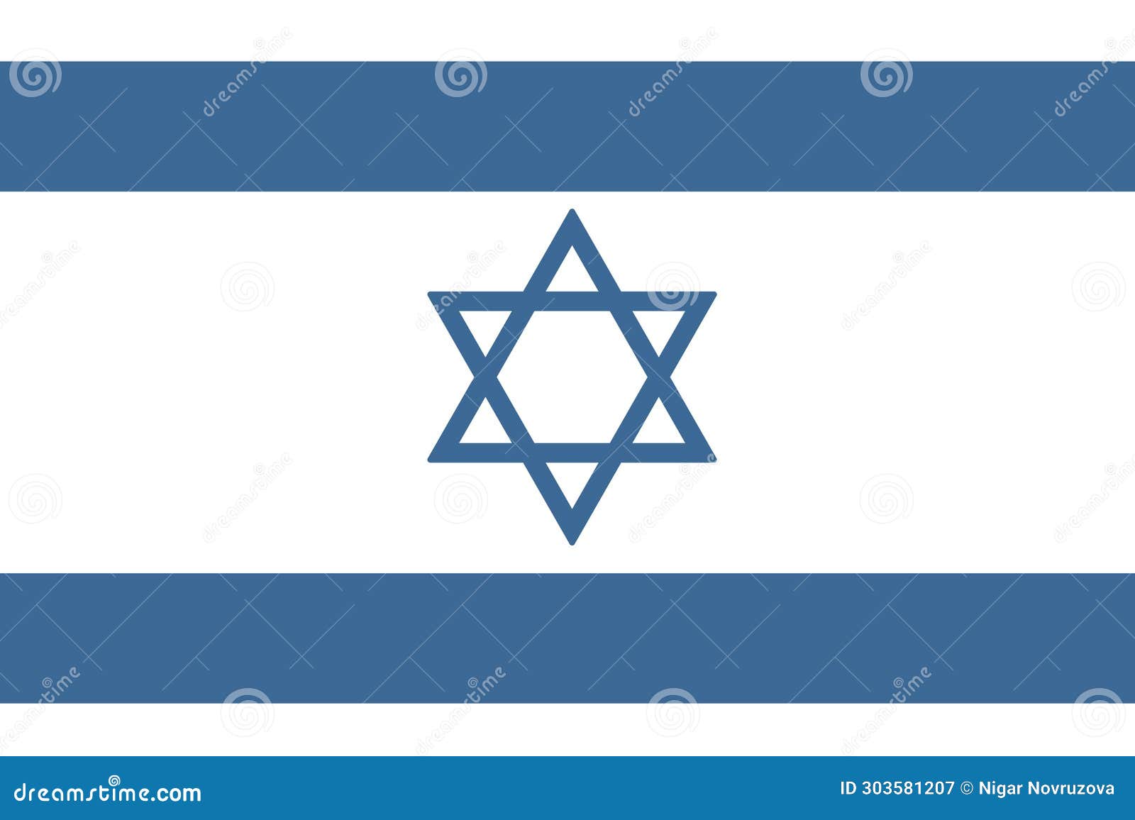 Israel Flag National Emblem Graphic Element Illustration Stock Vector ...