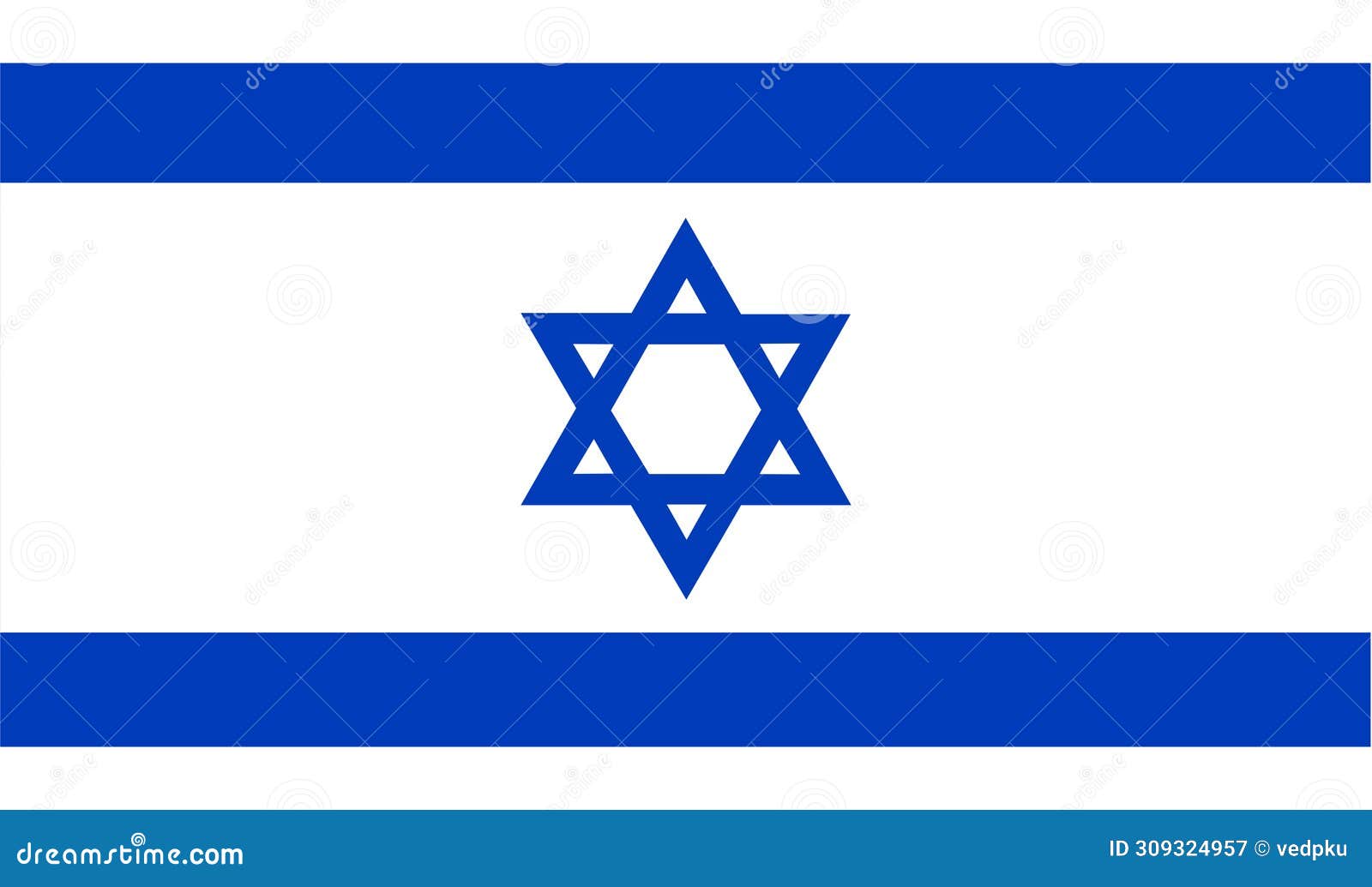 Israel Flag National Flag of Israel Vector, Israel Sign Stock Vector ...