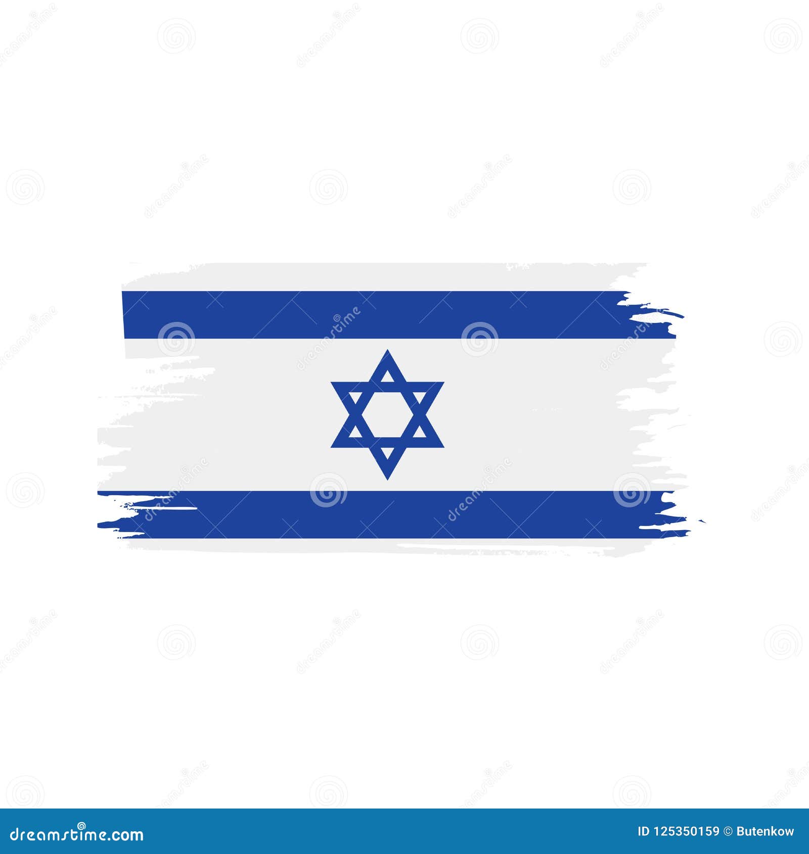 Israel Flag, Vector Illustration Stock Vector - Illustration of graphic ...