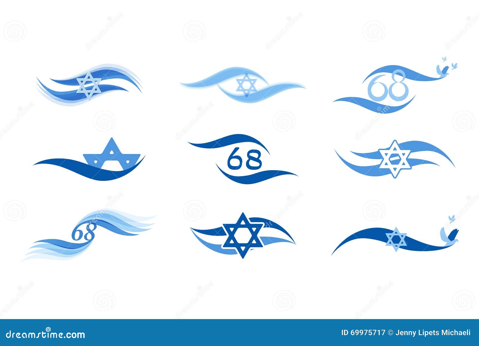 Flag Of Israel. Flag Of The Israel Vector Page Symbol For Web Site ...