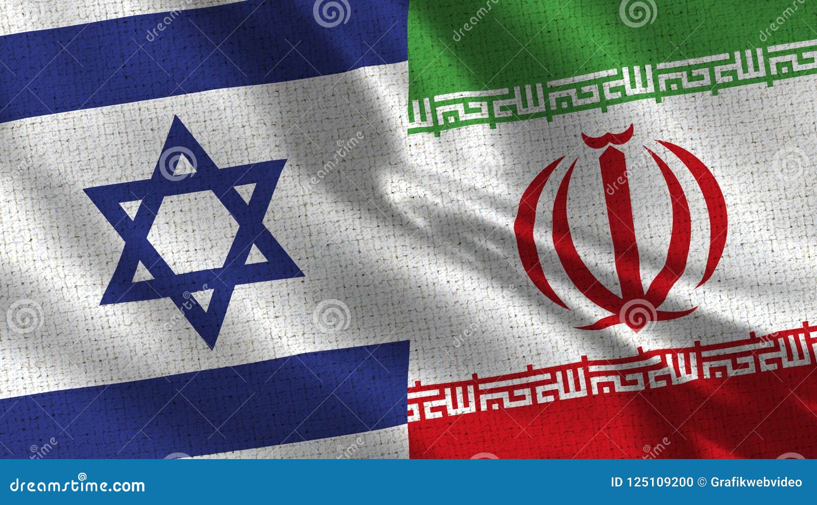 Israel and Iran Flag - Two Flags Together Stock Photo - Image of ...