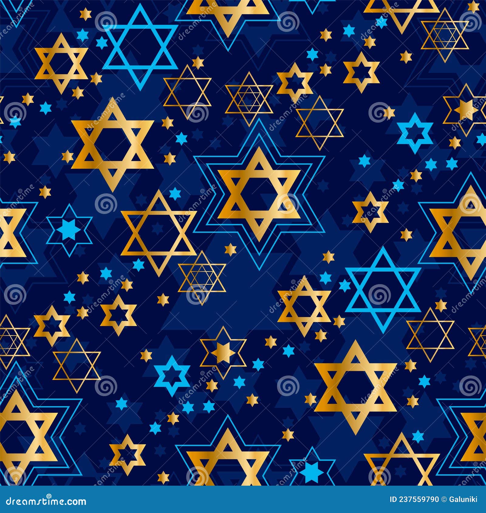 Magen David Star Pattern Vector Illustration. Jewish Israeli Symbol ...