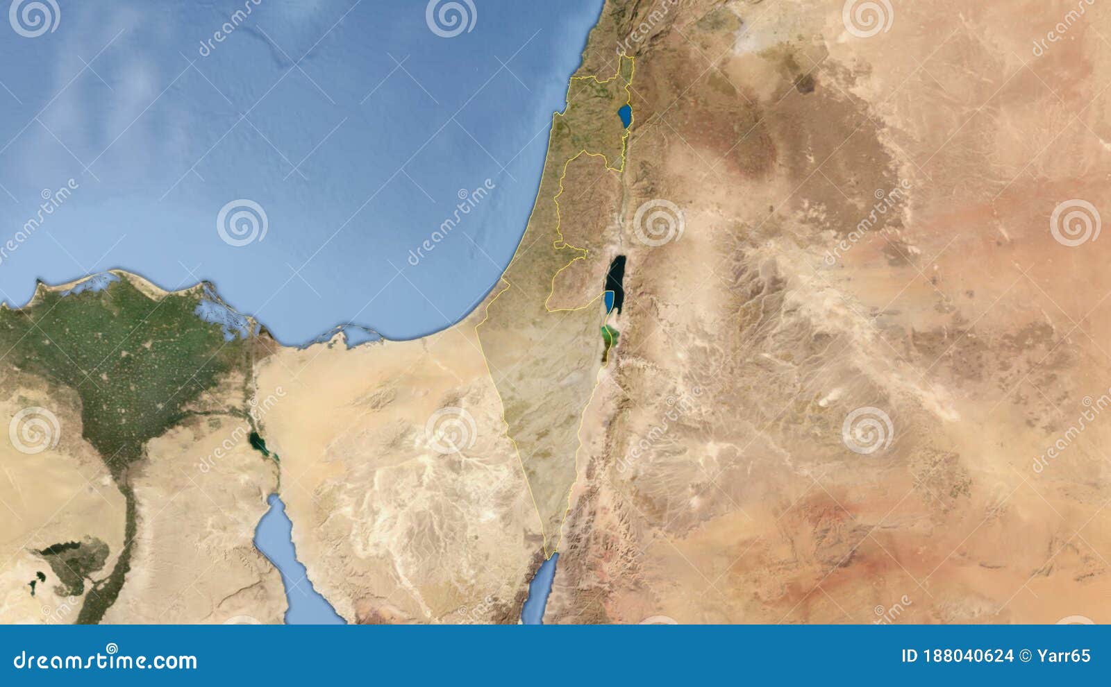 Israel Outlined - Satellite Stock Illustration - Illustration of marble ...