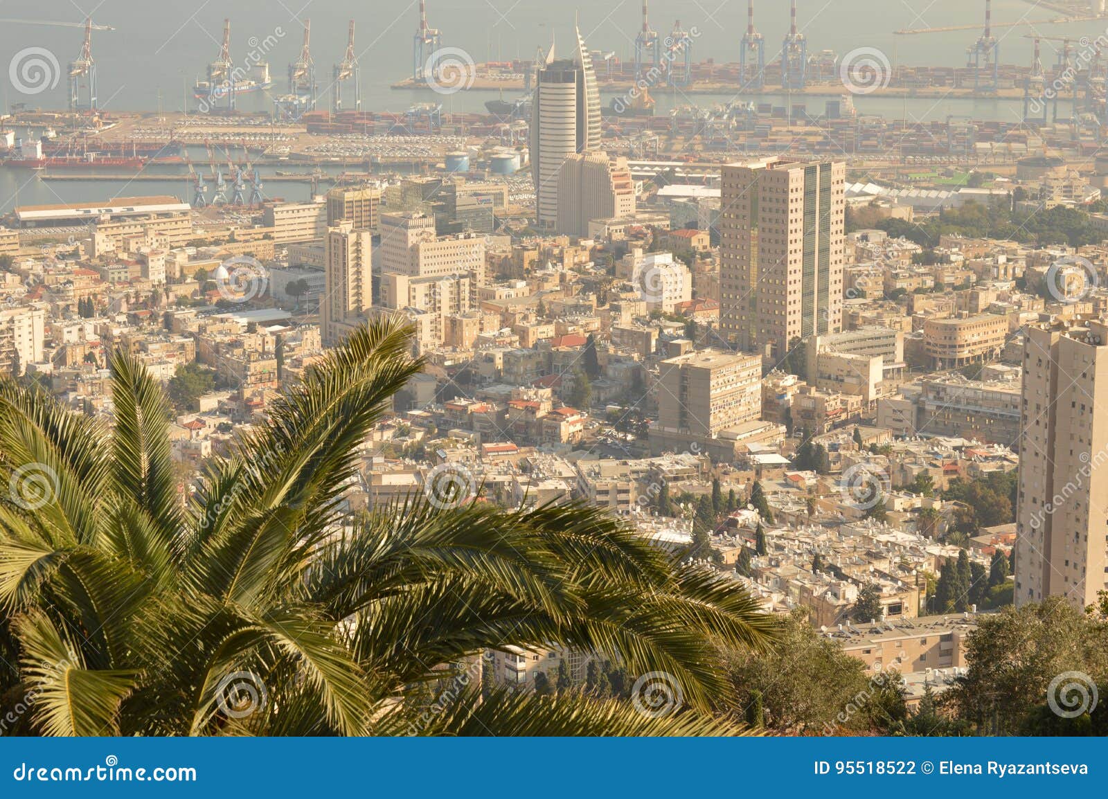 Israel. Overlooking the City of Haifa Editorial Photography - Image of ...