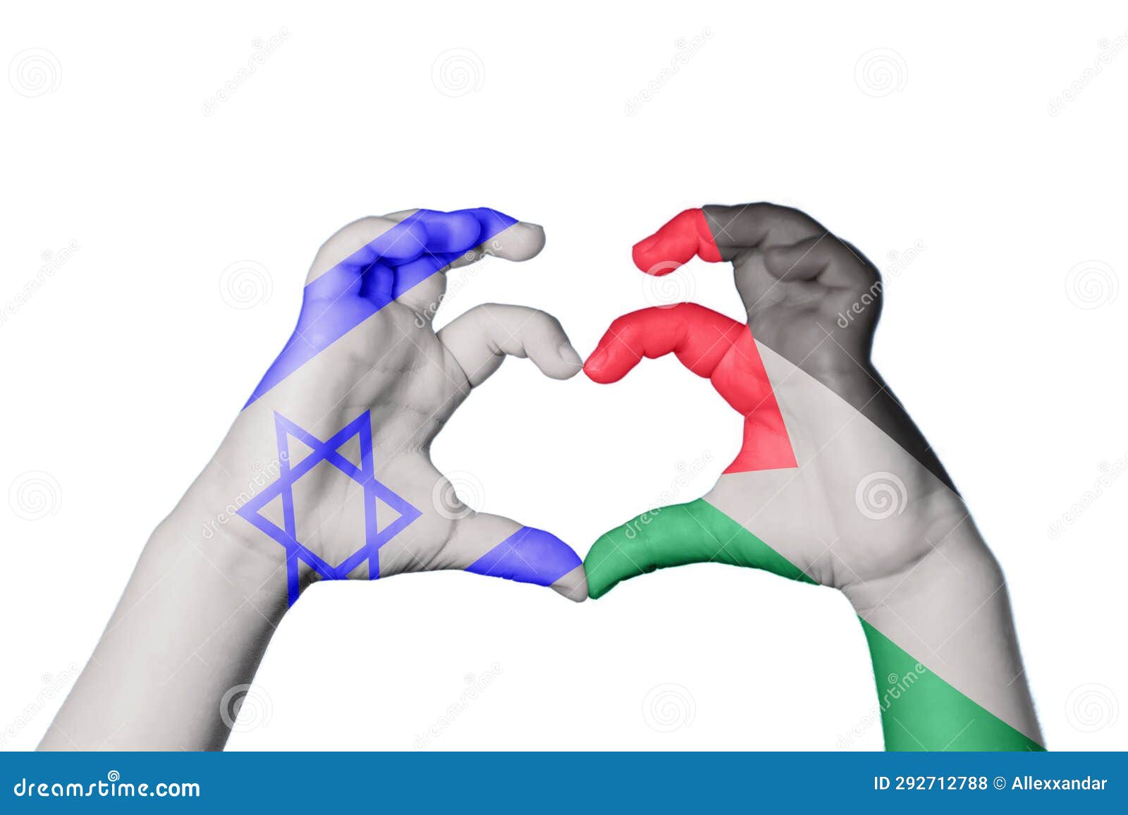 Israel Palestine Heart, Hand Gesture Making Heart Stock Photo - Image ...
