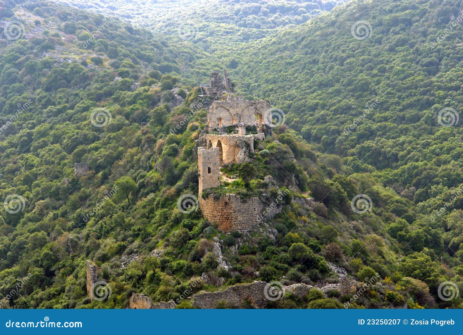Israel ,the Ruins of the of the Ancient Castle Stock Image - Image of ...