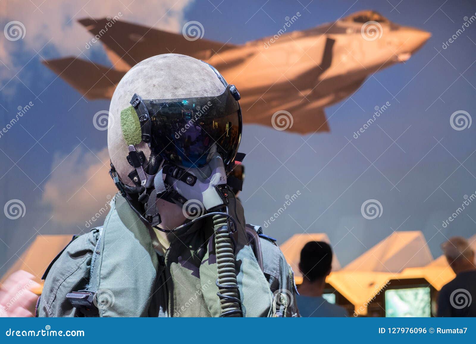 Israel`s Military Pilot Uniform Presented on Military Show Editorial ...