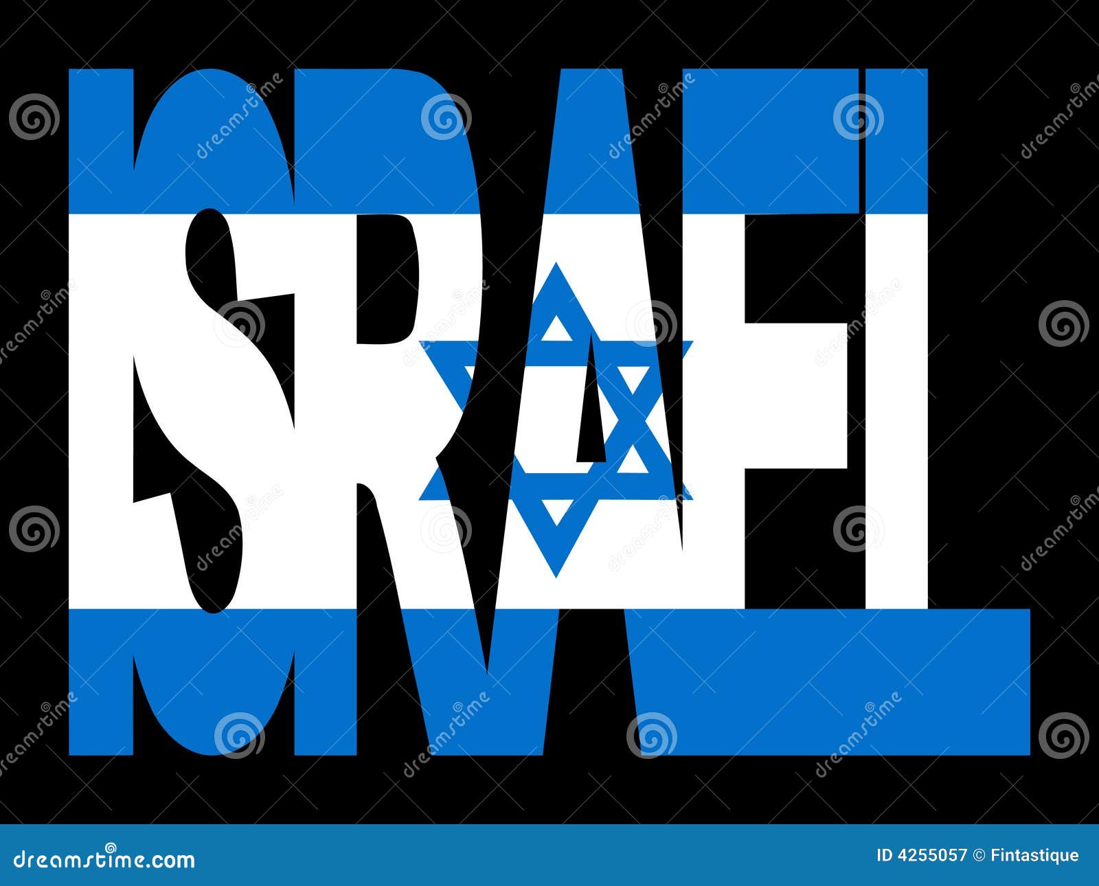 Israel text with flag stock vector. Illustration of silhouette - 4255057