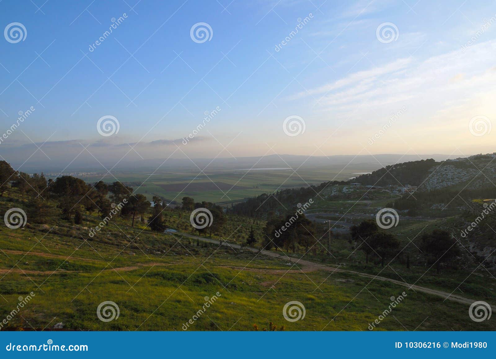 Israel valley stock photo. Image of road, land, mountains - 10306216