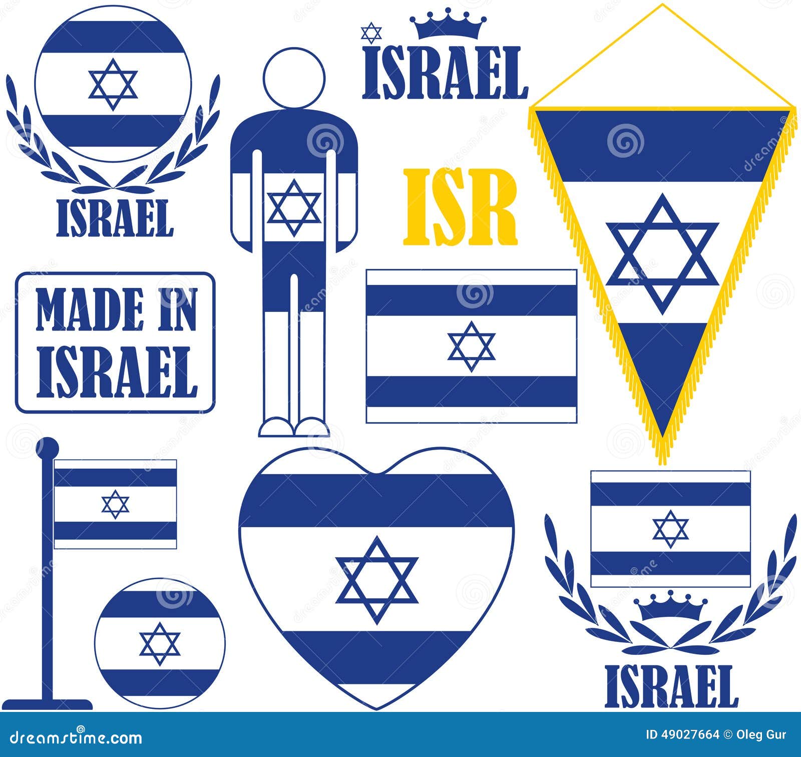 Israel stock vector. Illustration of circle, tourism - 49027664