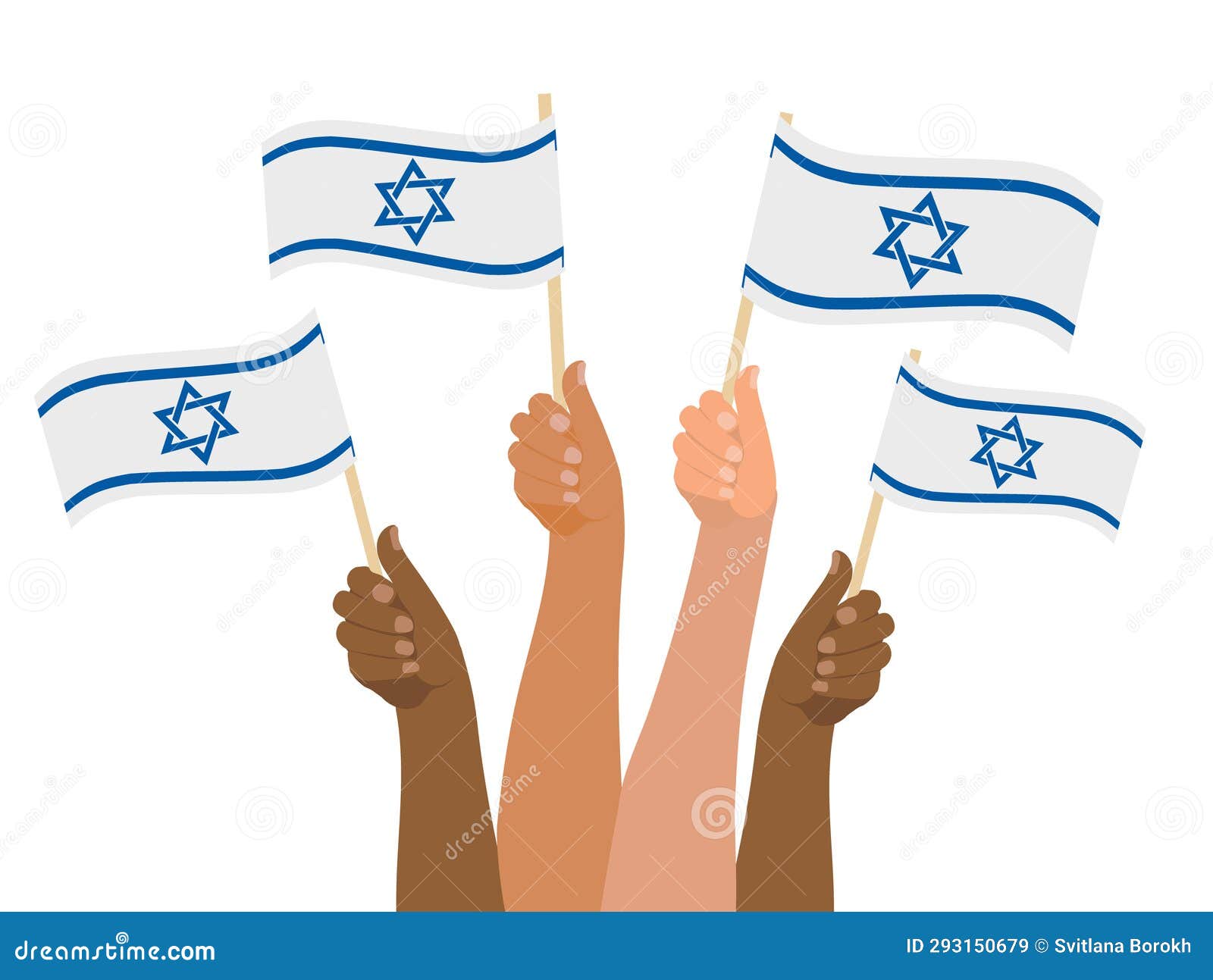 Israel War Support. State and I Stand with Israel. Hand Holding Israel ...