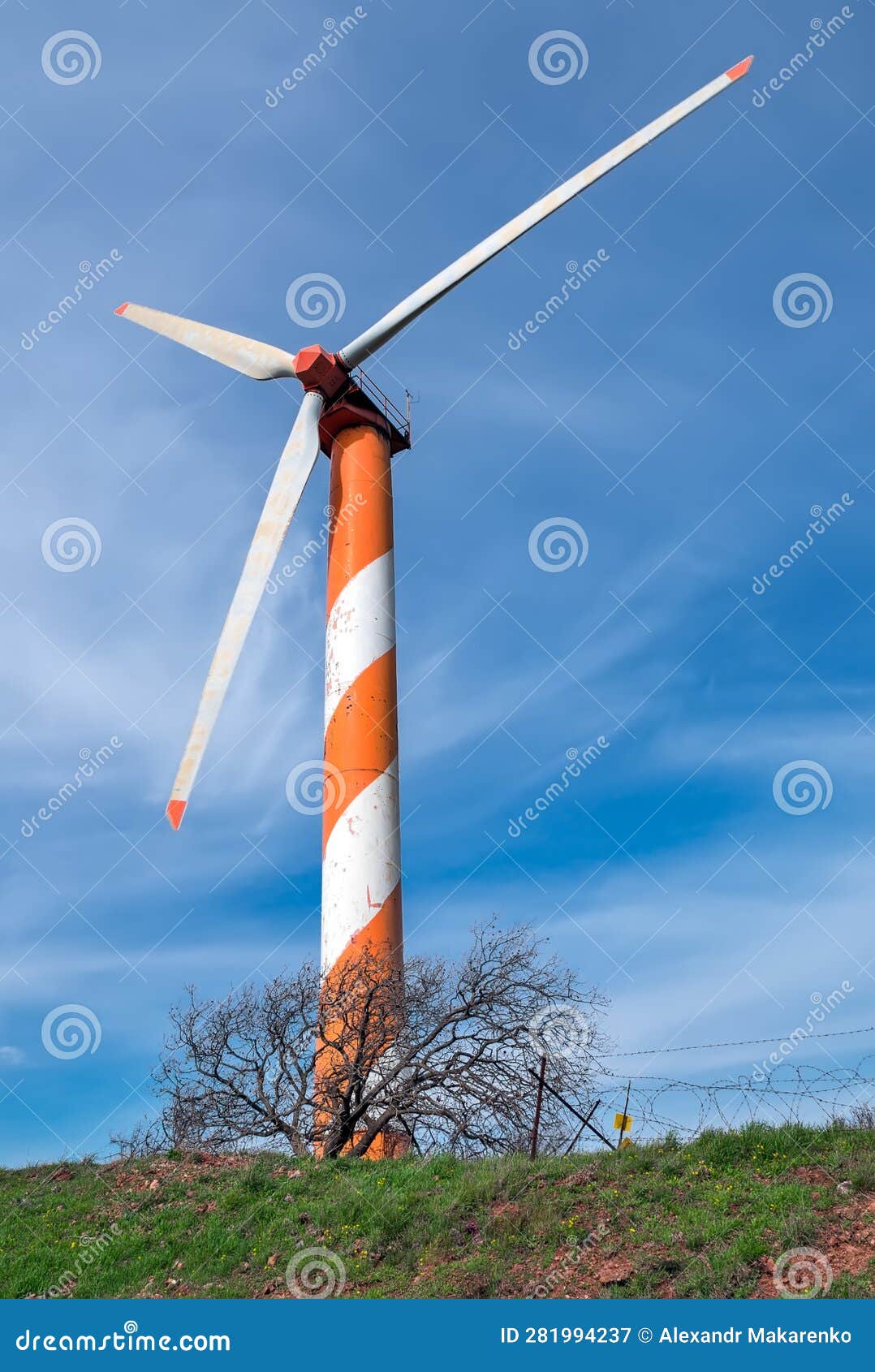 Israel. Wind Generator of Electricity in the Golan Heights Stock Image ...