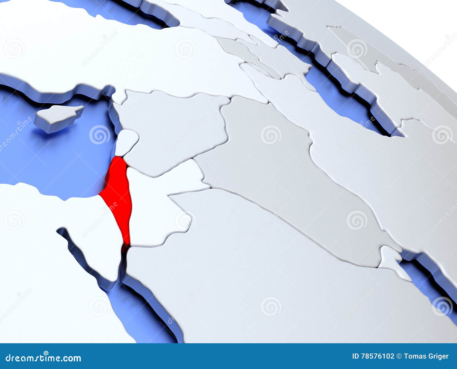 Israel on world map stock illustration. Illustration of countries ...