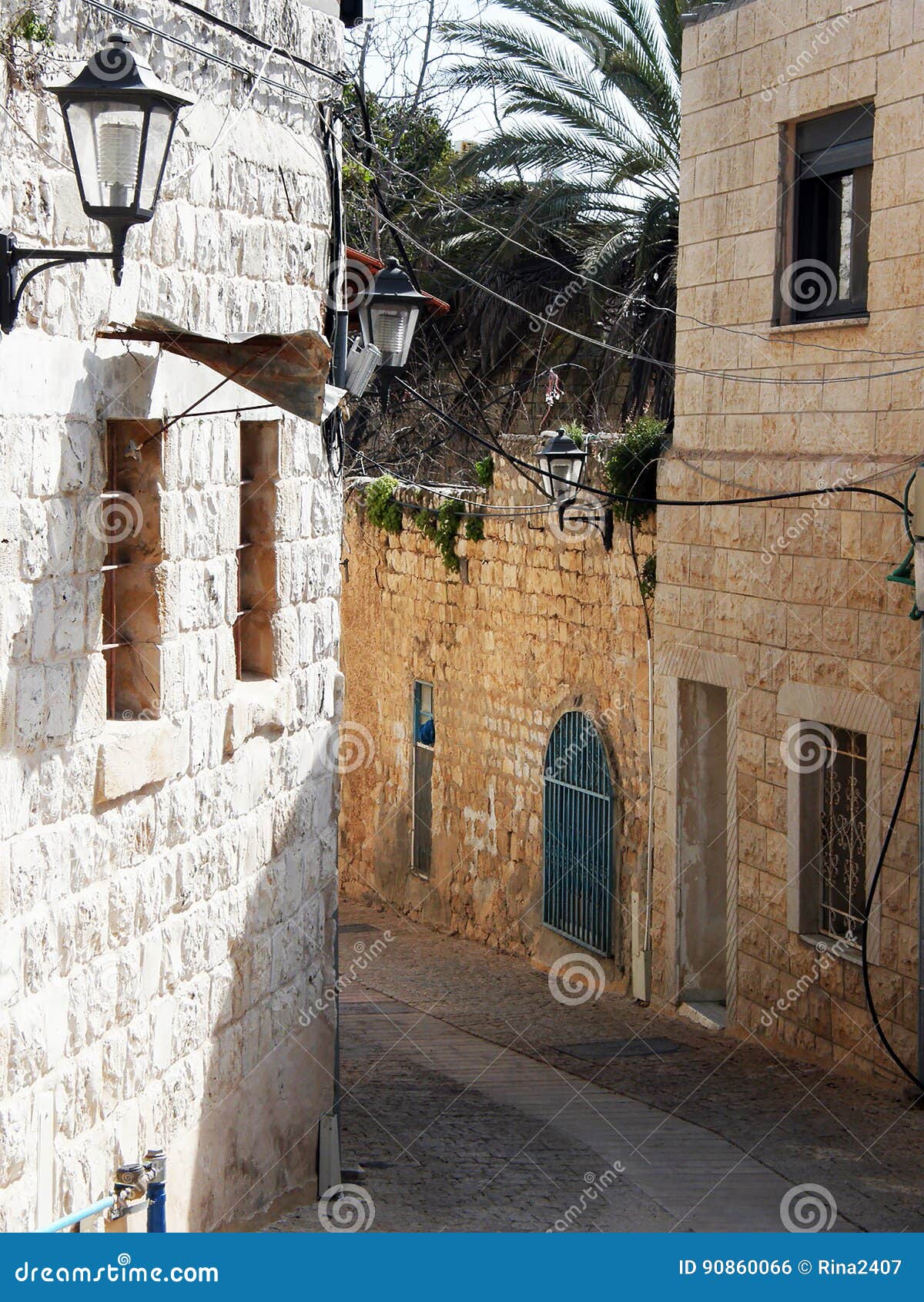 Israel Zfat Alley stock photo. Image of israel, zfat - 90860066