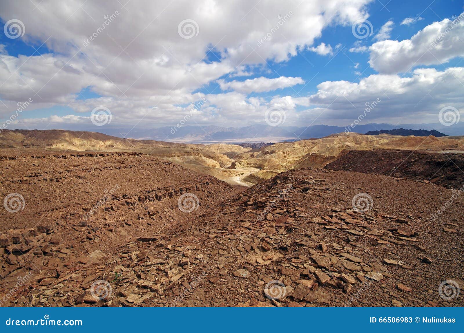 Israeli Landscape Near Eilat Stock Image - Image of climate, middle ...