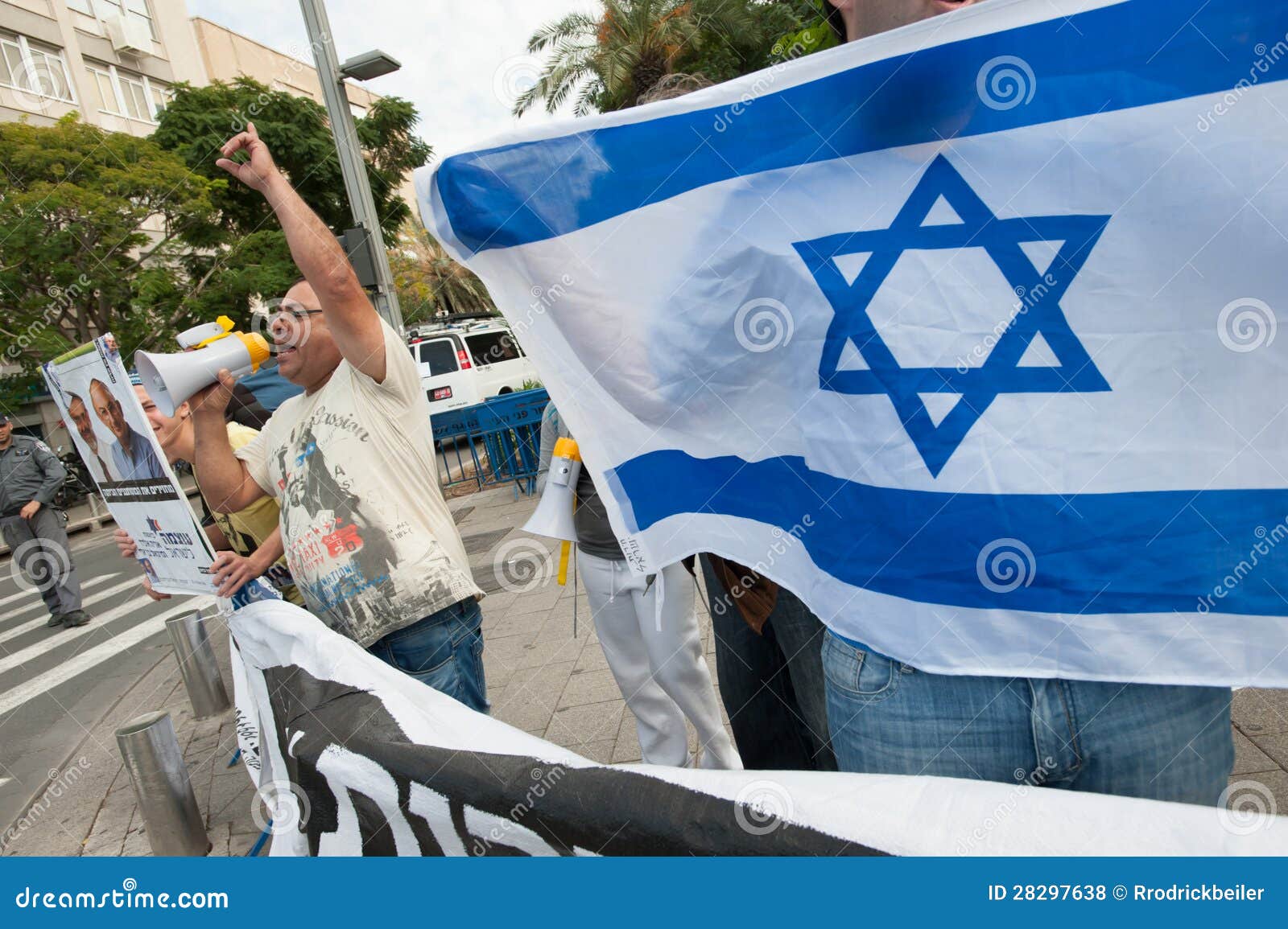 Israeli politics editorial stock photo. Image of demonstration - 28297638