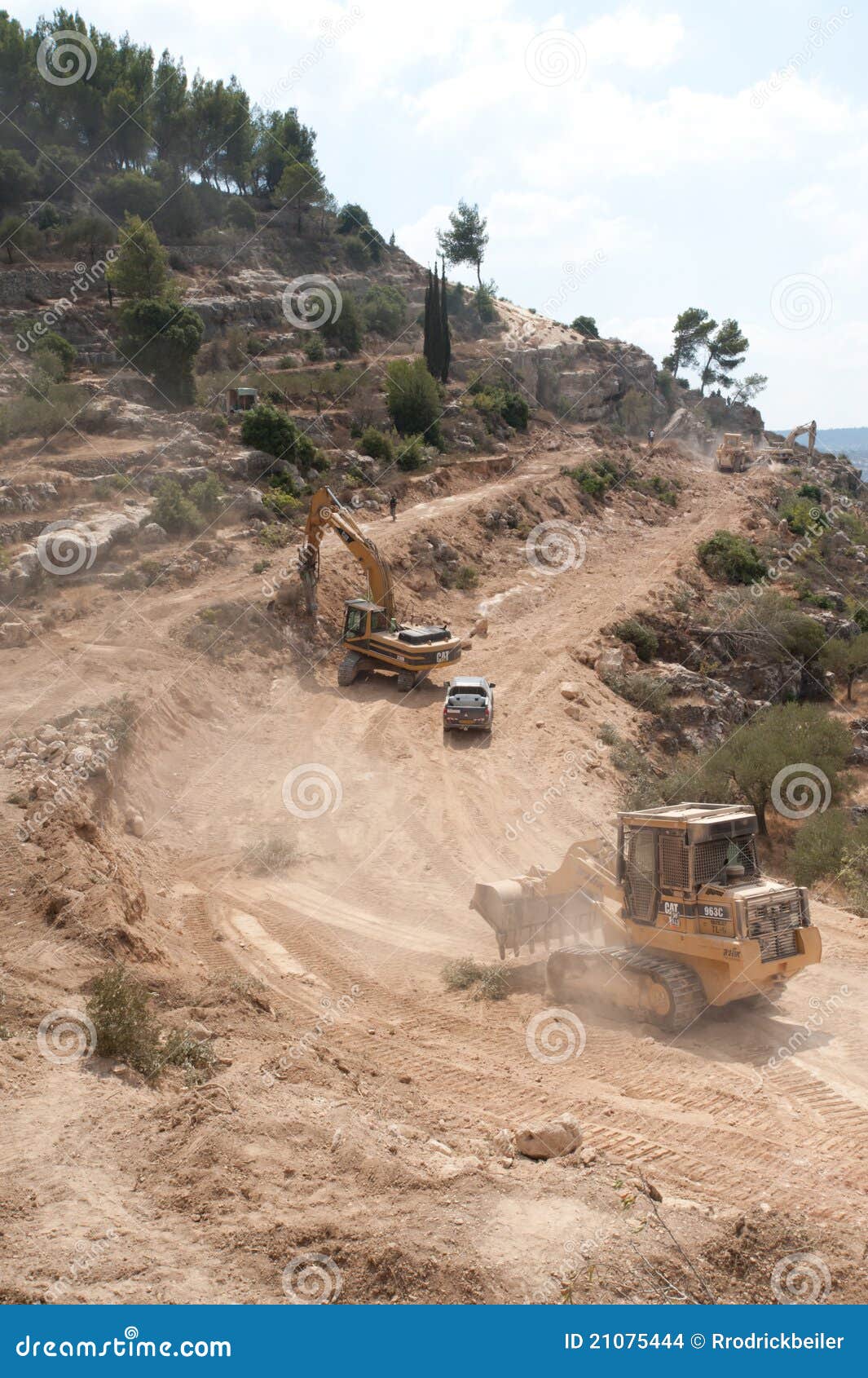 Israeli Separation Barrier Construction Editorial Stock Image - Image ...