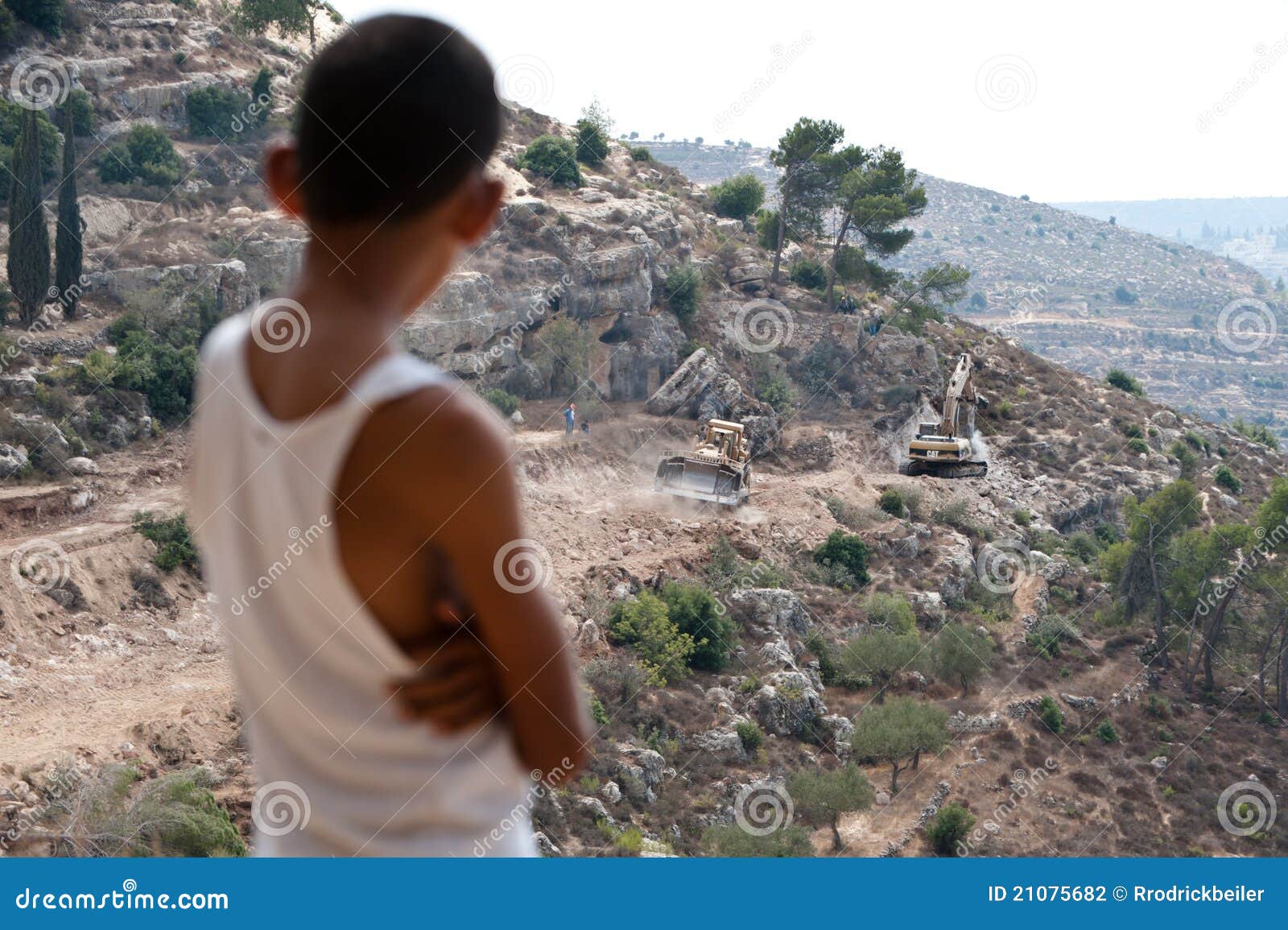 Israeli Separation Barrier Construction Editorial Photography - Image ...