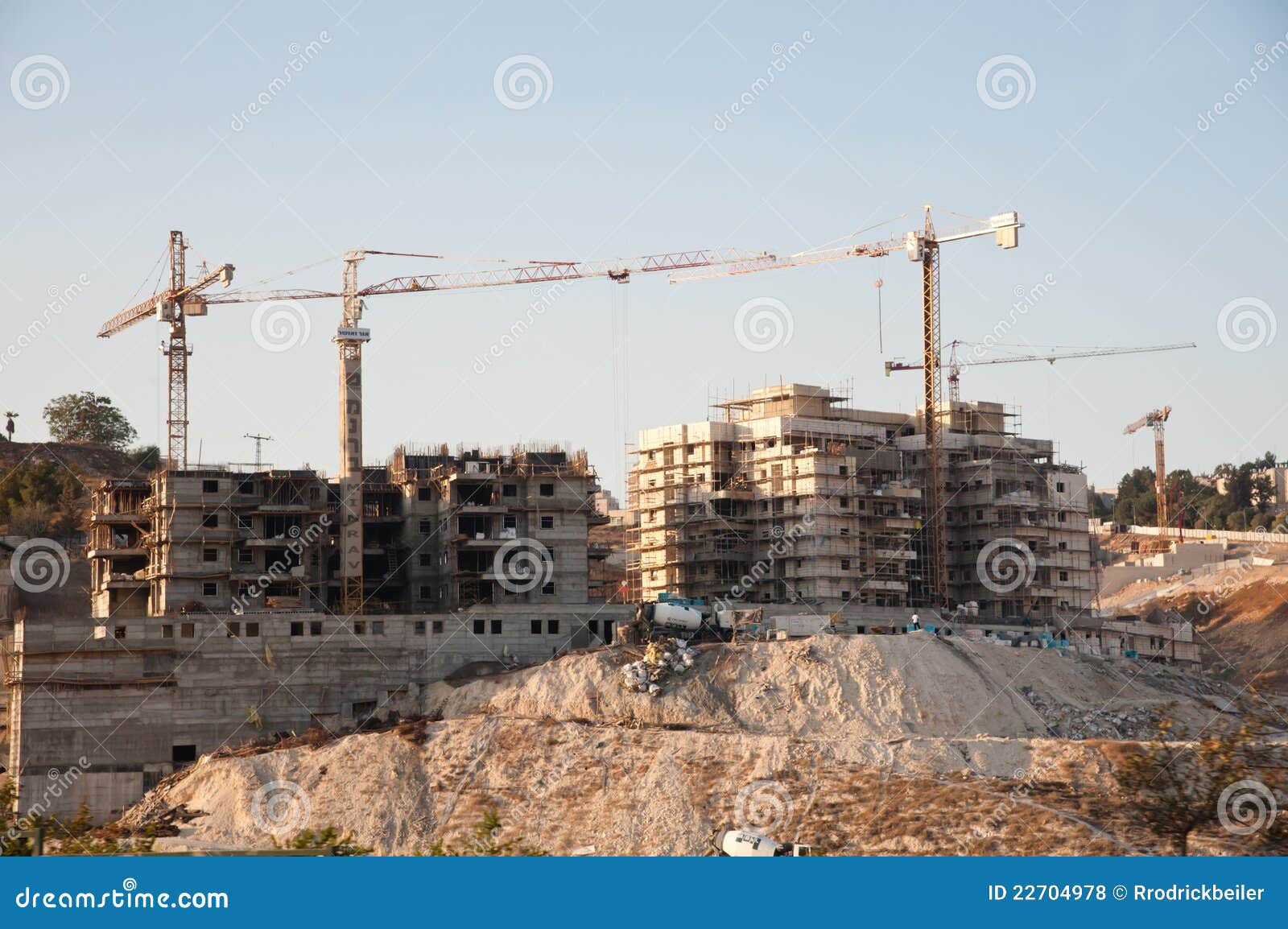 Israeli Settlement Construction Editorial Stock Photo - Image of ...