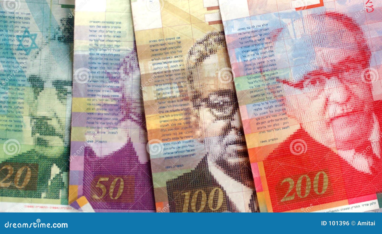 Israeli Shekel Bills #2 stock photo. Image of israeli, currency - 101396