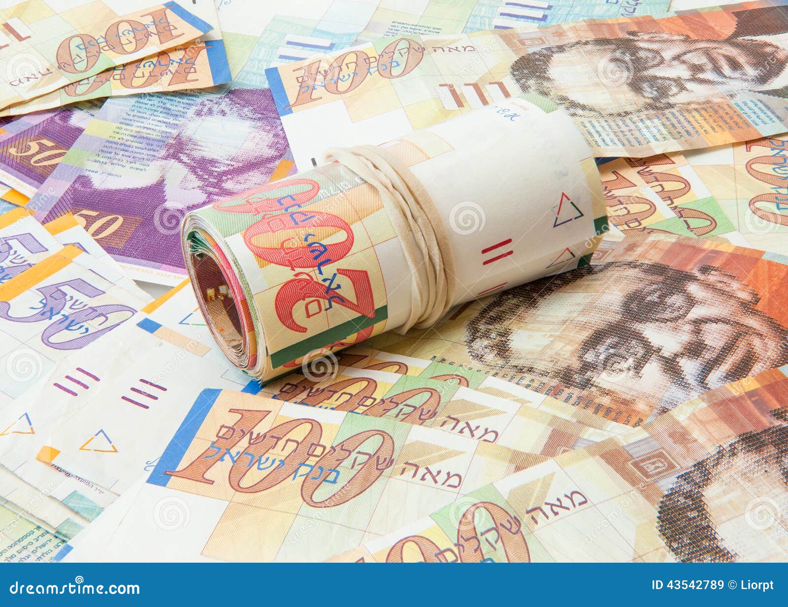 Israeli Shekel Notes Background Stock Image - Image of life, angle ...