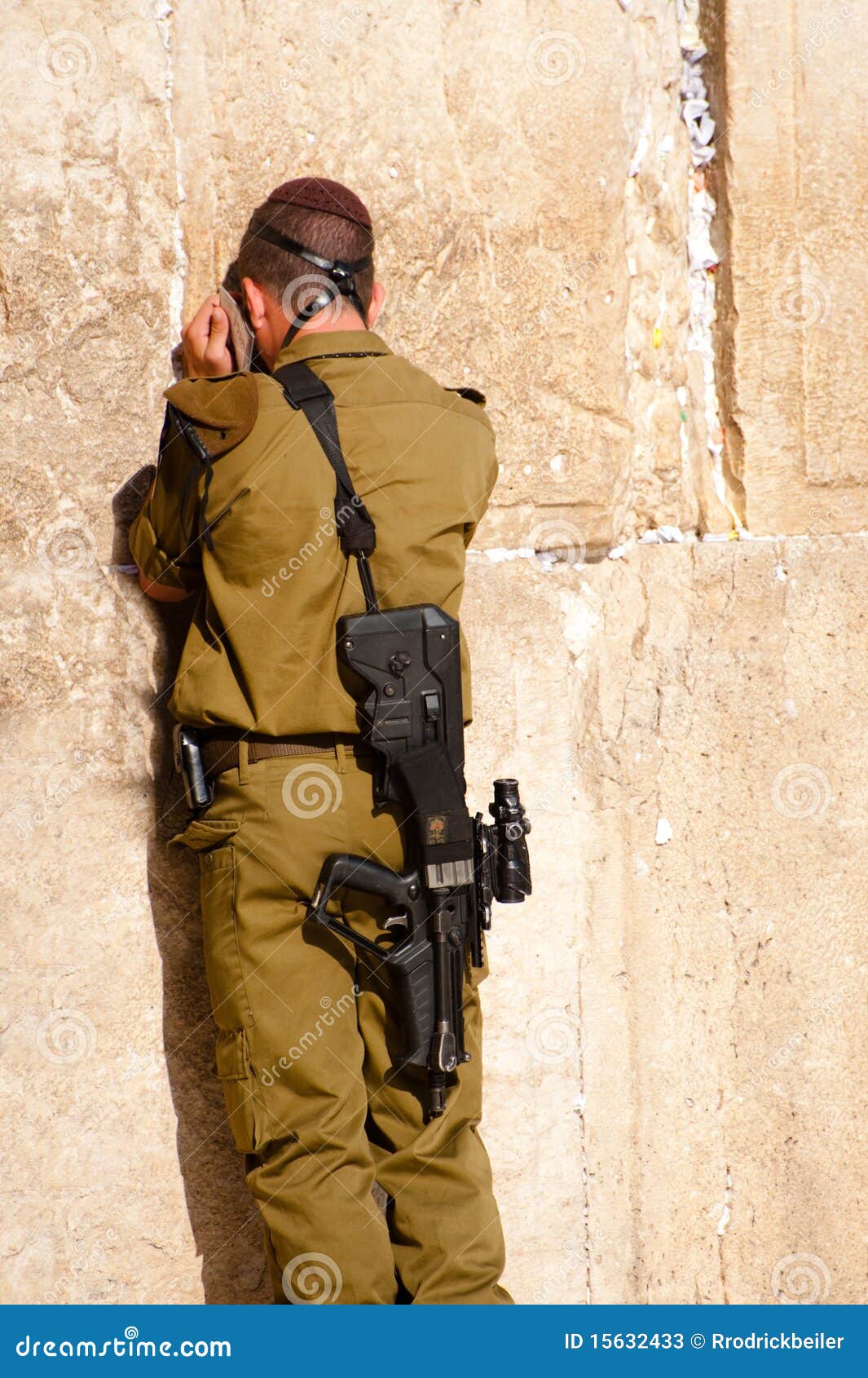 Israeli Soldier at Western Wall Editorial Stock Photo - Image of sacred ...
