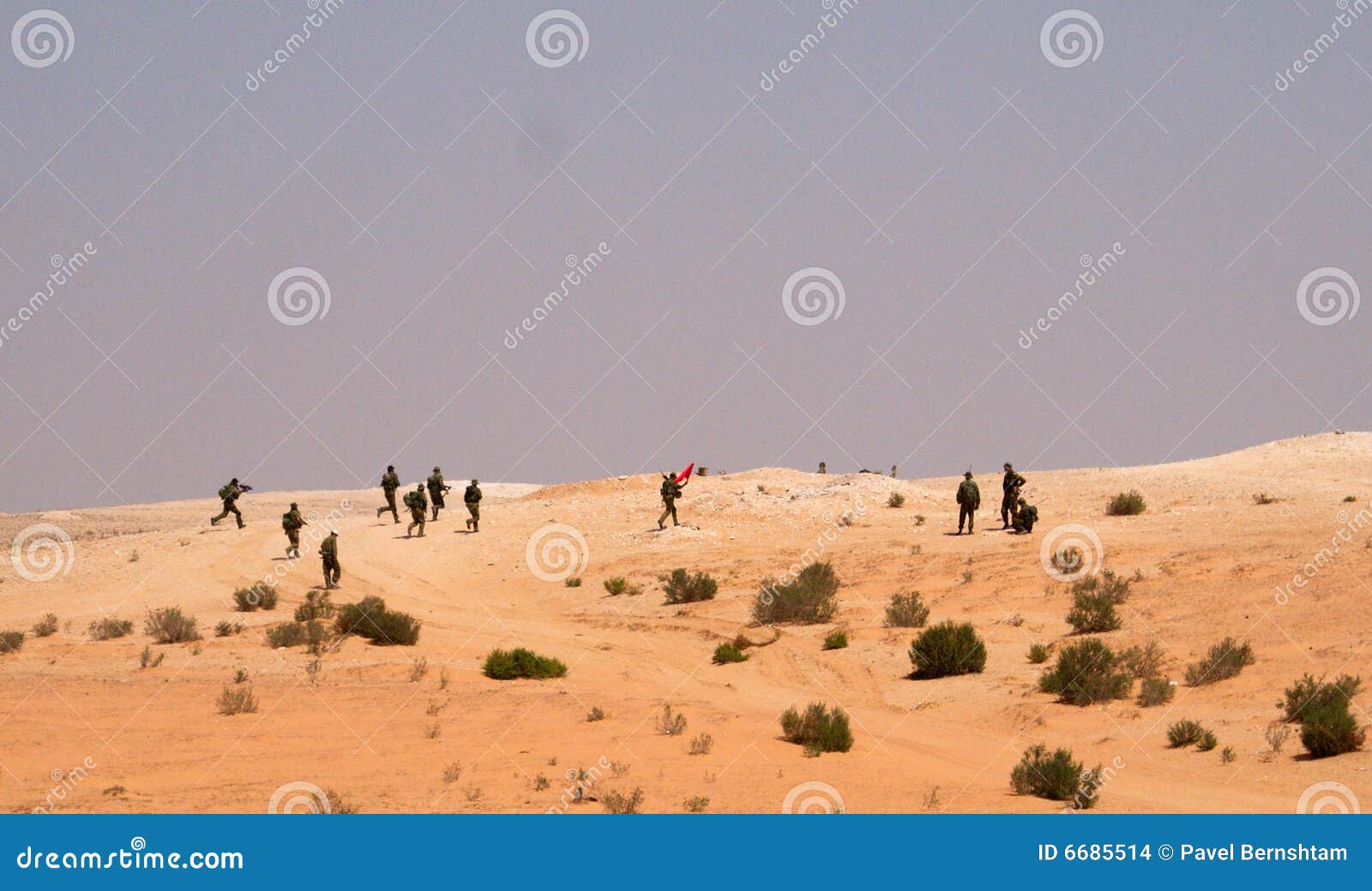 Israeli Soldiers Excersice in a Desert Stock Photo - Image of military ...
