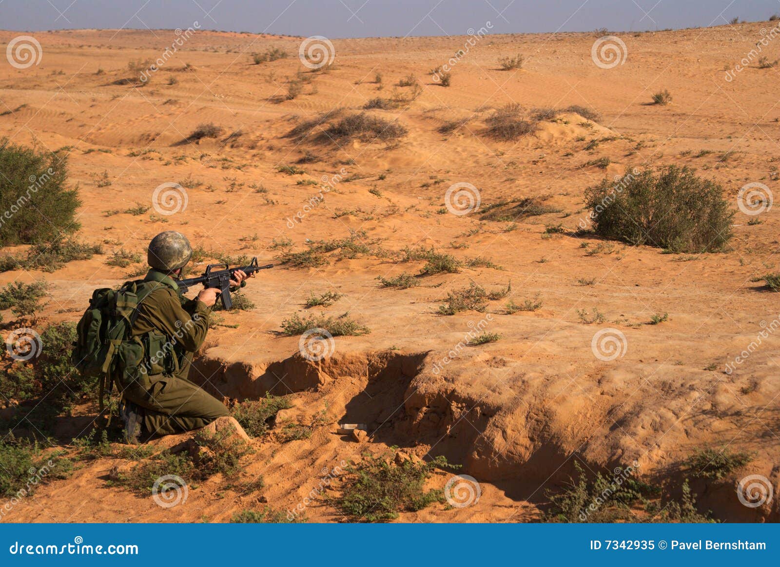 Israeli Soldiers Excersice in a Desert Stock Image - Image of military ...
