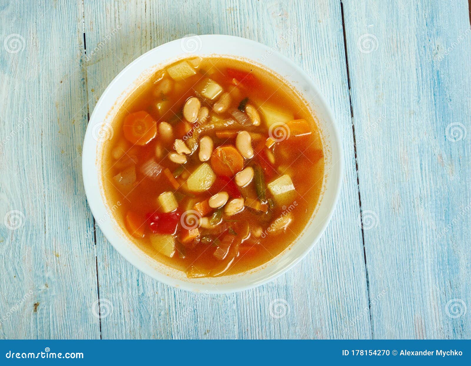 Israeli White Bean Soup stock photo. Image of healthy - 178154270