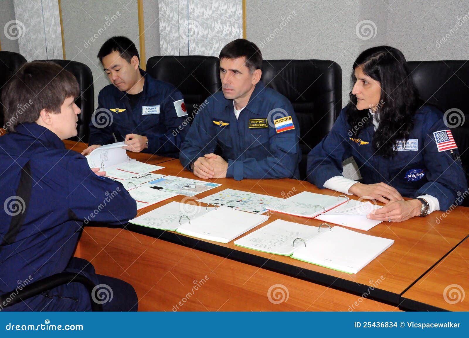 ISS Crew during Training editorial stock image. Image of astronaut ...