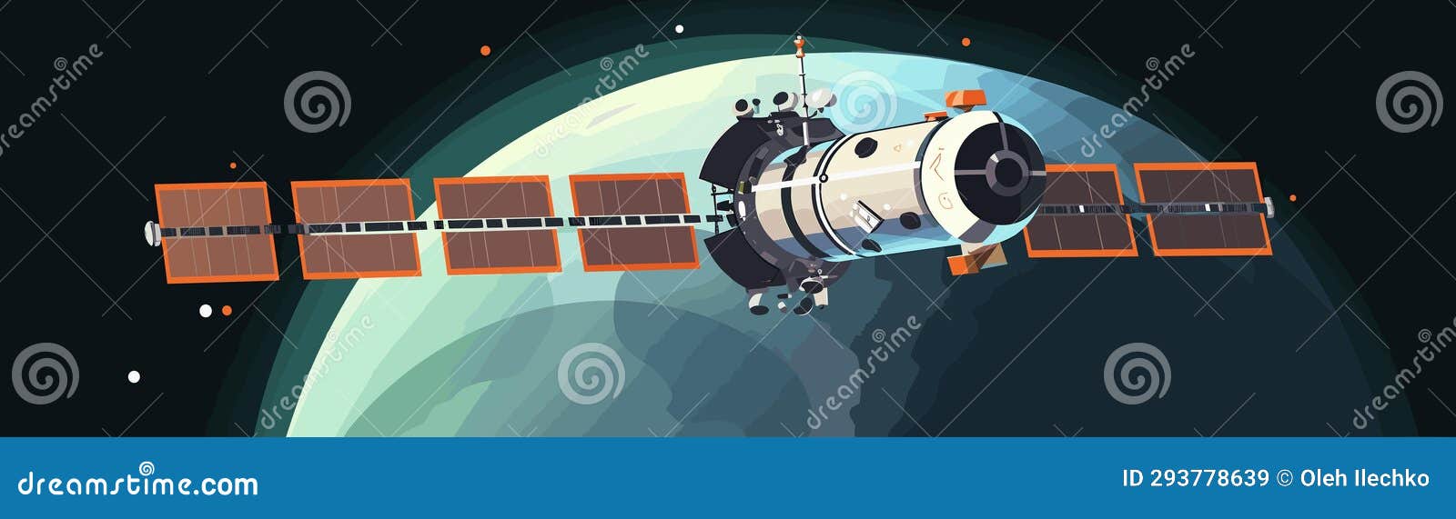 ISS Vector Simple 3d Smooth Cut and Paste White Isolated Illustration ...