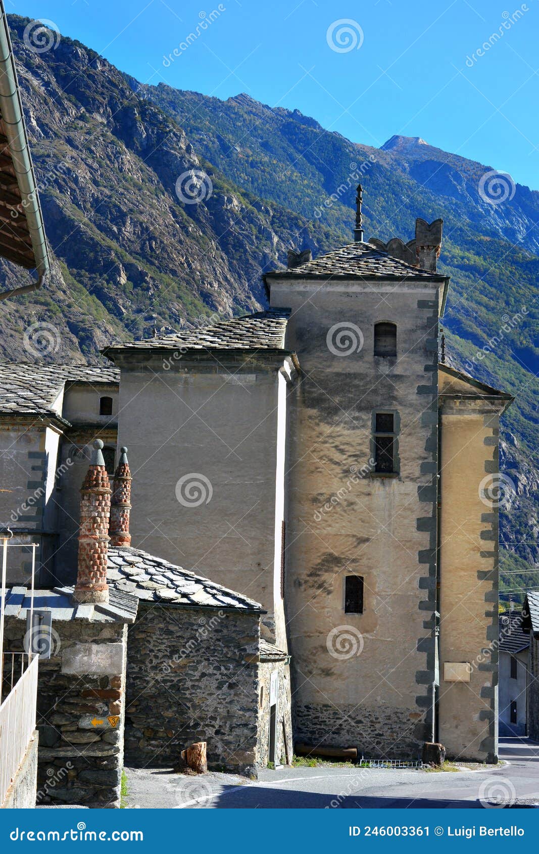 Issogne, Aosta Valley, Italy. the Ancient Castle of Issogne Stock Image ...