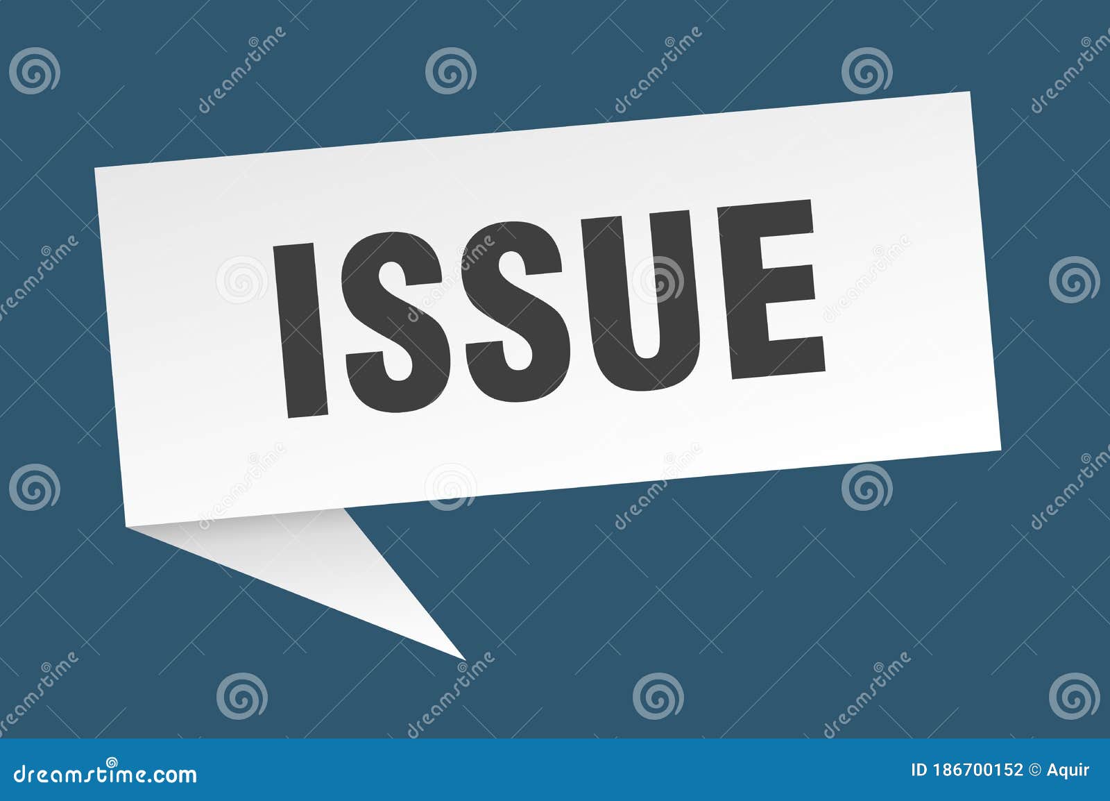 Issue Banner. Issue Speech Bubble Stock Vector - Illustration of square ...