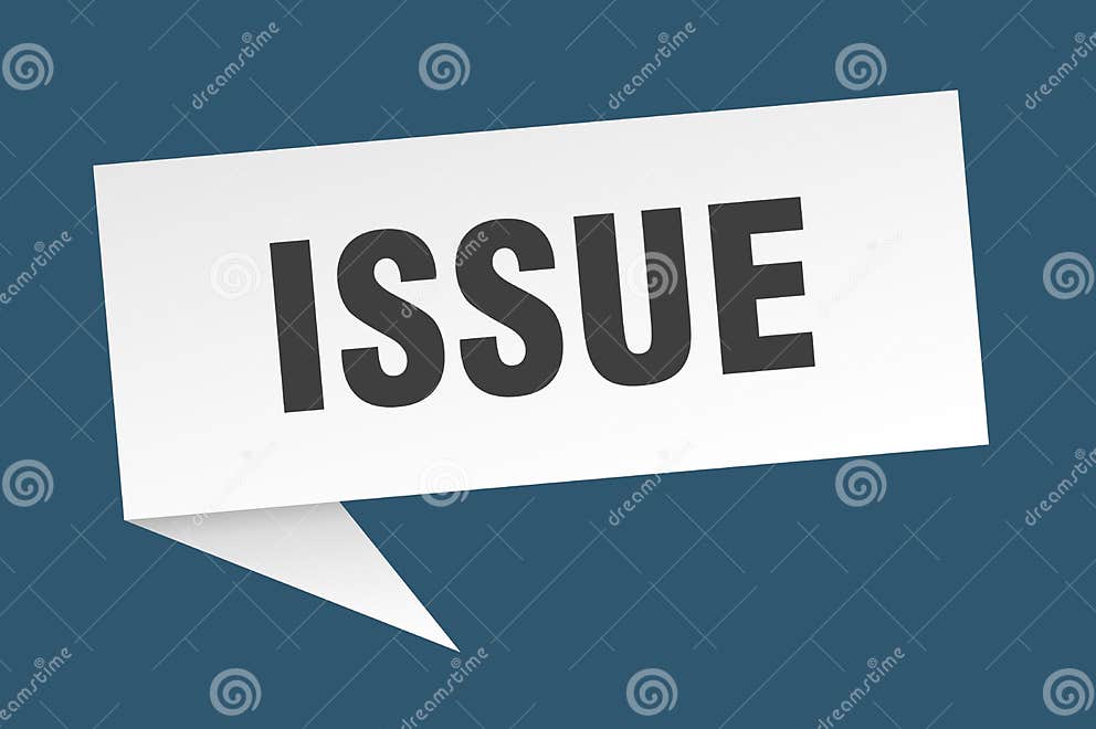 Issue Banner. Issue Speech Bubble Stock Vector - Illustration of square ...