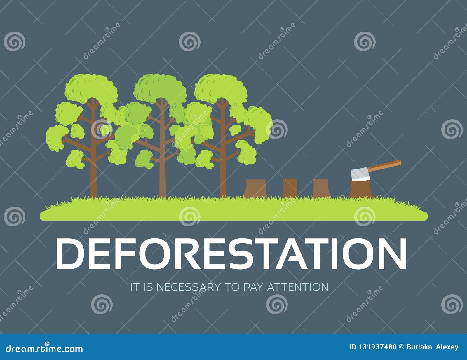 Issue Deforestation Illustration Royalty-Free Cartoon | CartoonDealer ...