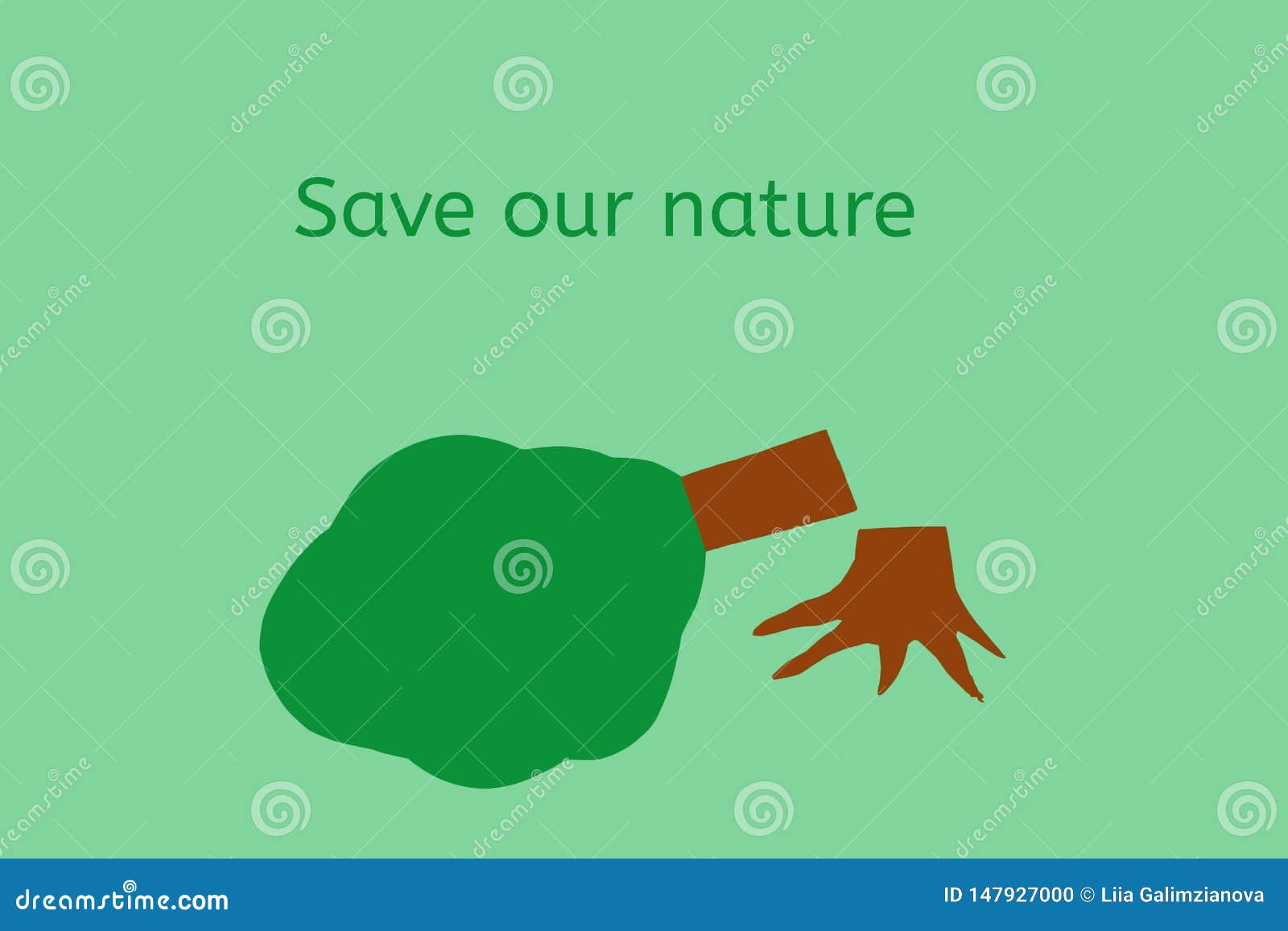 Issue Deforestation Illustration Design Background Stock Illustration ...