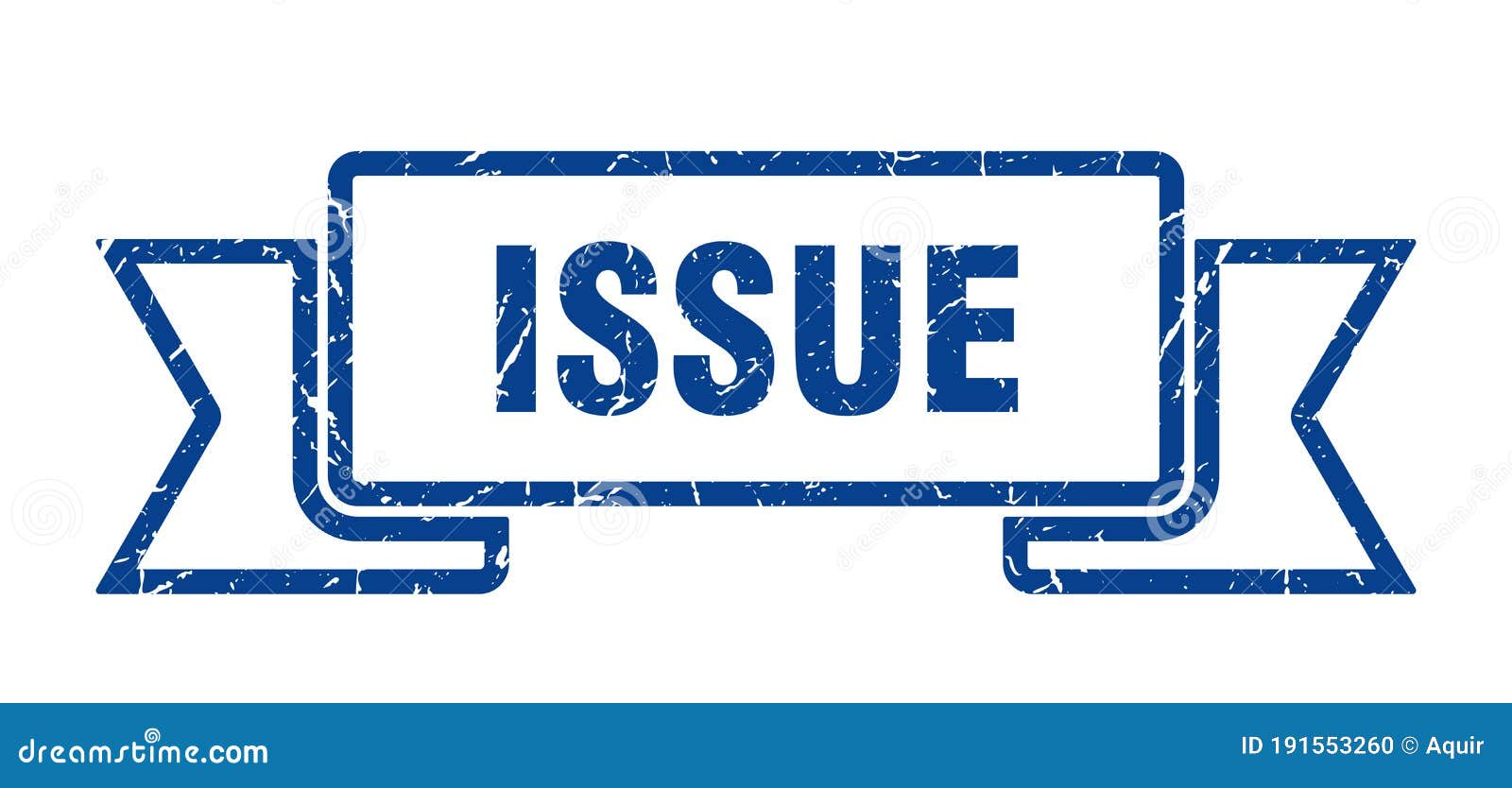 Issue Ribbon. Issue Grunge Band Sign Stock Vector - Illustration of ...