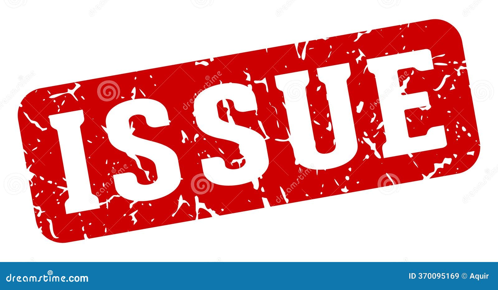 Issue Rectangular Sign. Issue Stamp Cartoon Vector | CartoonDealer.com ...