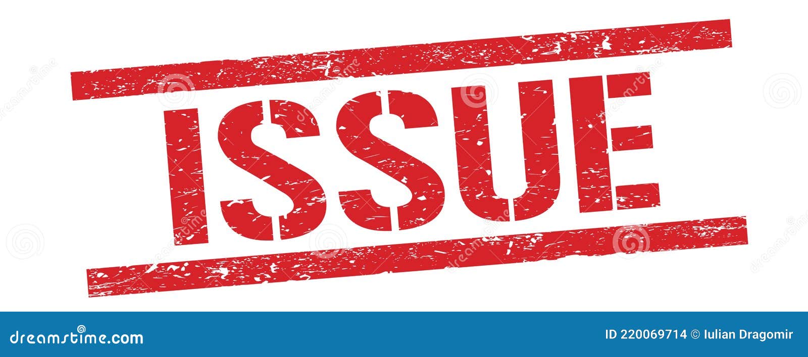 ISSUE Text on Red Vintage Lines Stamp Stock Illustration - Illustration ...