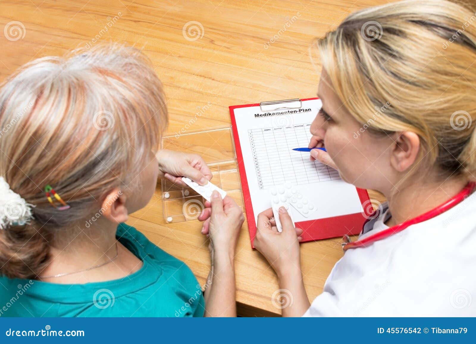 Issuing a medication plan stock photo. Image of doctor - 45576542