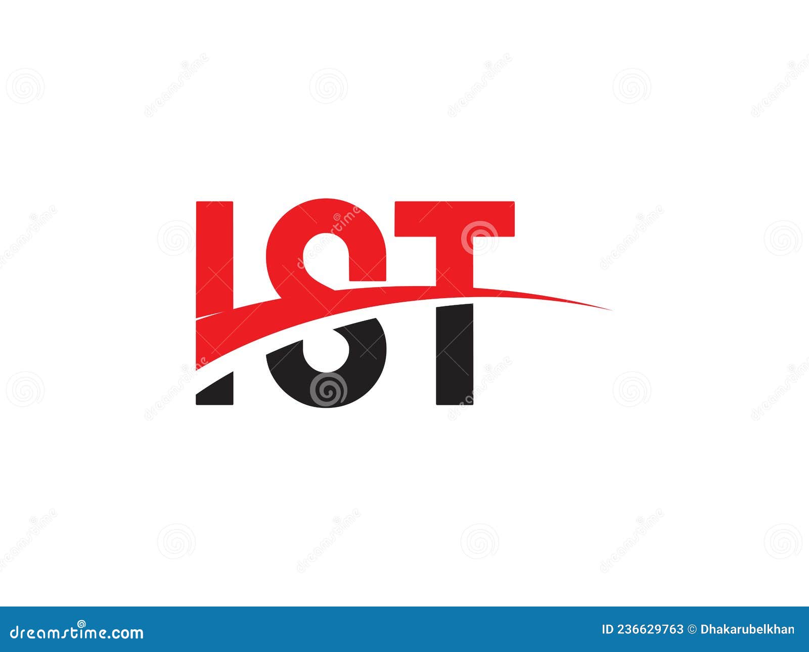 IST Letter Initial Logo Design Vector Illustration Stock Vector ...