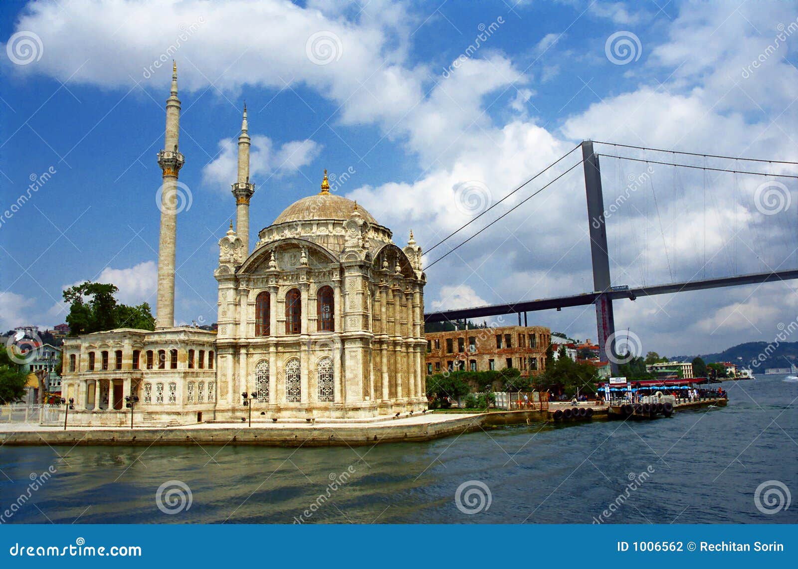 Istanbul stock photo. Image of mosque, water, bridge, bosphor - 1006562
