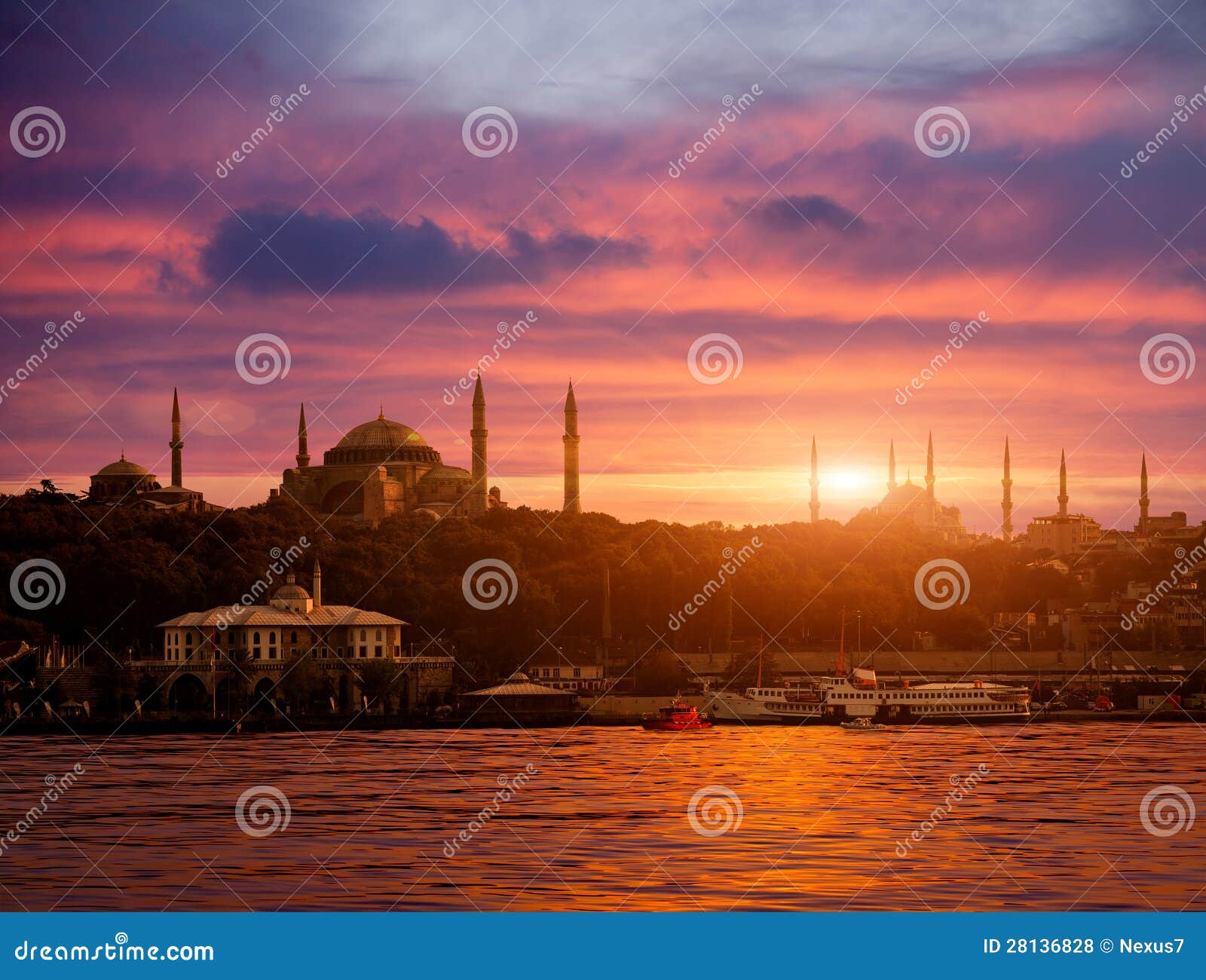 Istanbul stock photo. Image of boat, cathedral, asia - 28136828