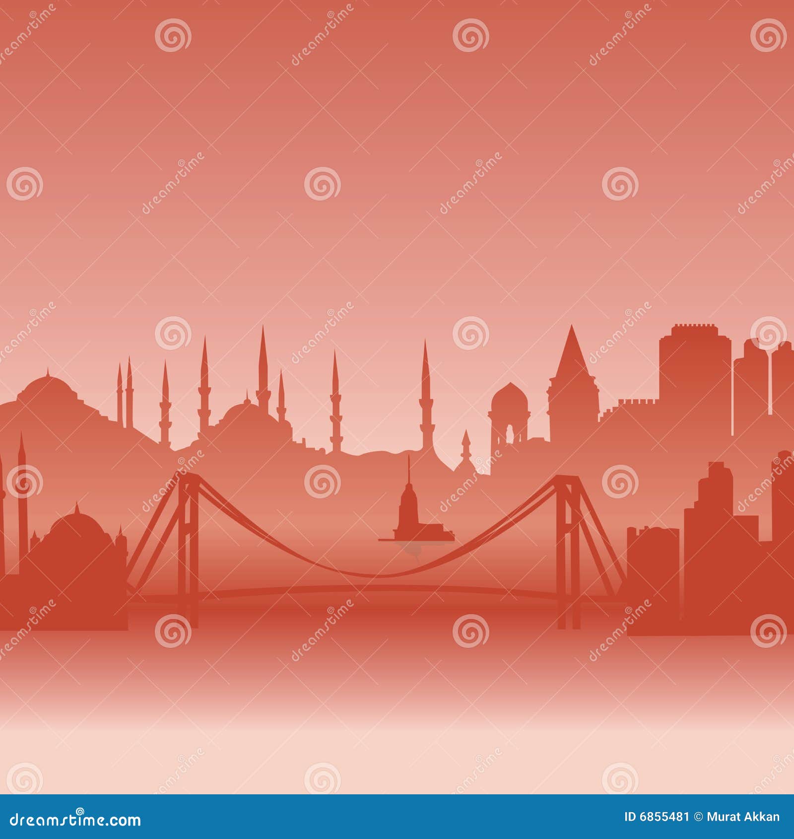 Istanbul stock illustration. Illustration of historical - 6855481
