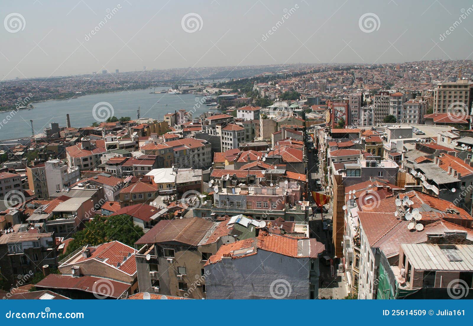 Istanbul aerial view editorial stock image. Image of turkey - 25614509